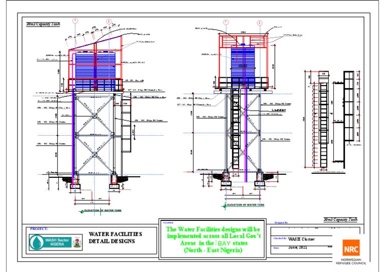 UPVC Tank Elevation A. | PDF