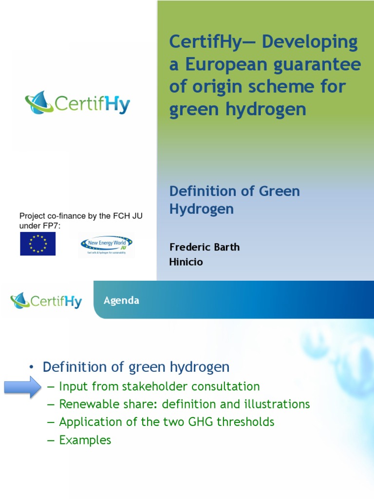 CertifHy - Presentation - Electricity Grid Cases | PDF