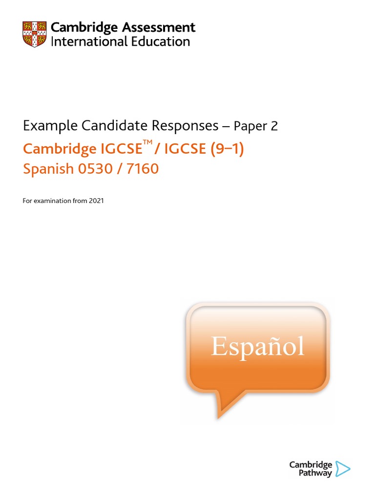 0530 Example Candidate Responses Paper 2 (For Examination From 2021 ...