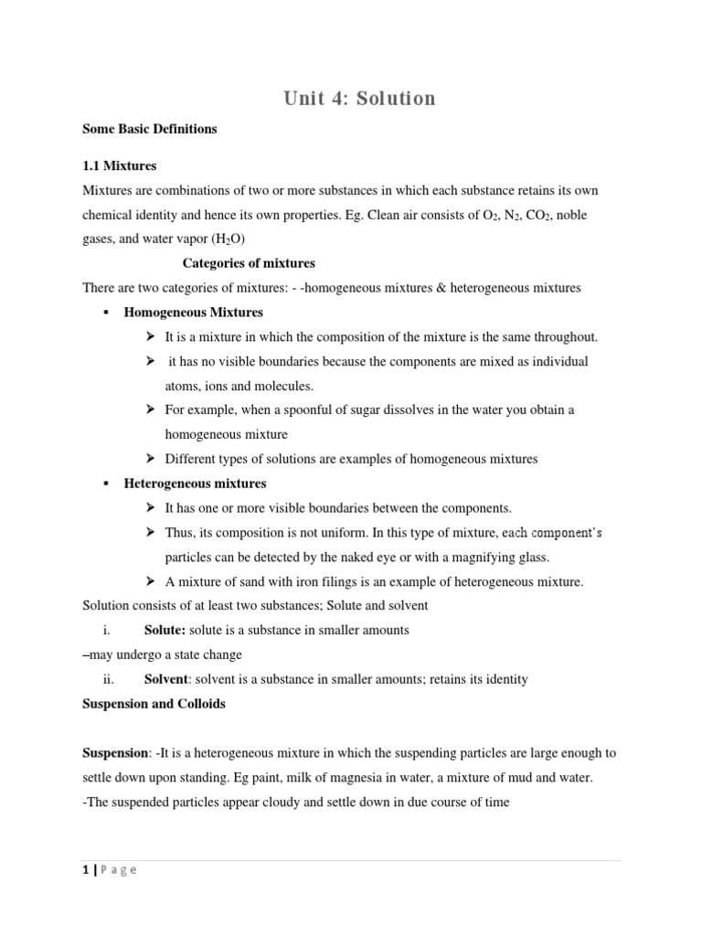 Chapter 4 Solution | Download Free PDF | Solvation | Solubility