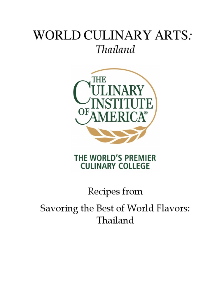 CIA Thailand Recipes | PDF | Thai Cuisine | Curry
