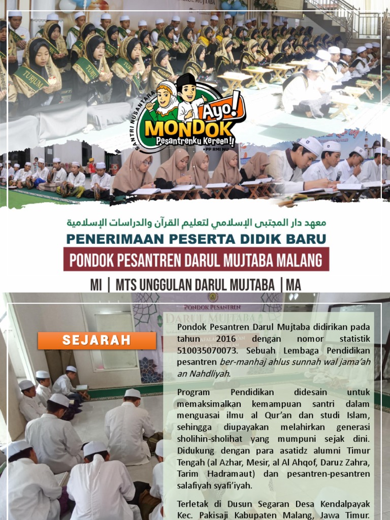 Program Unggulan Pesantren Darul Mujtaba | PDF