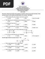 MATH 10 Test With Answer Key | PDF | Circle | Angle