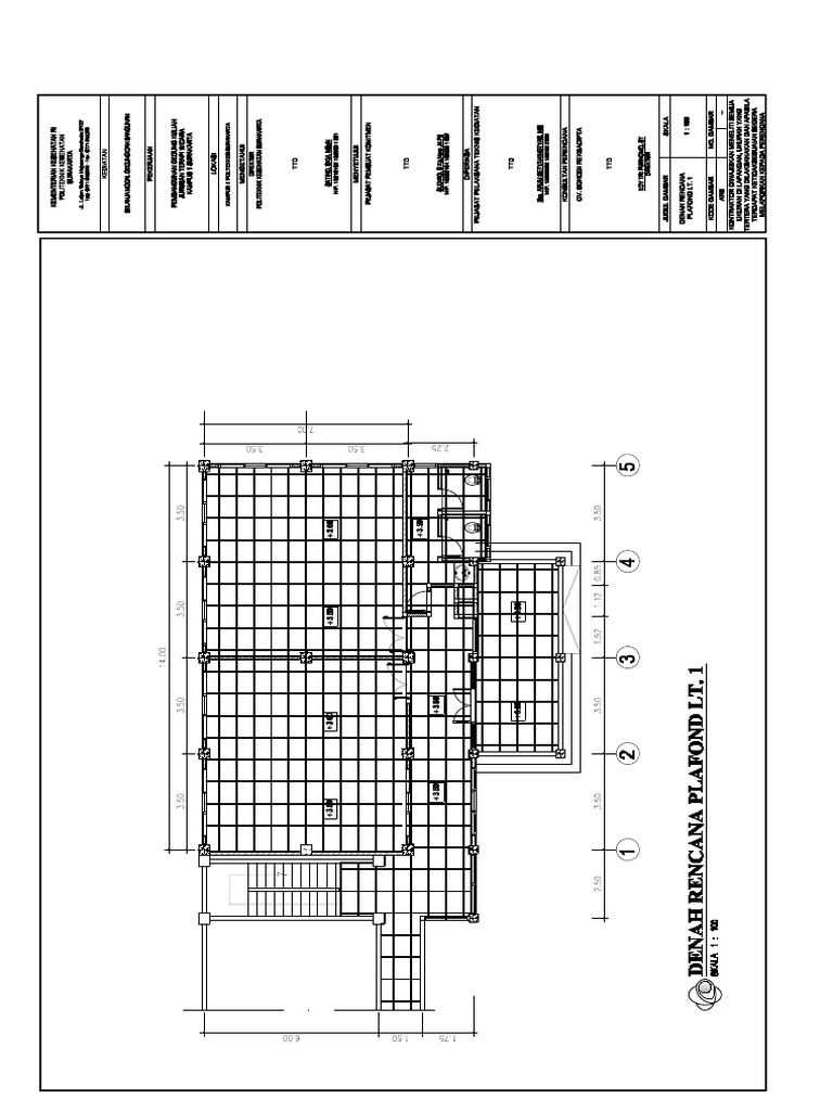 05.denah Plafond lt.1 | PDF