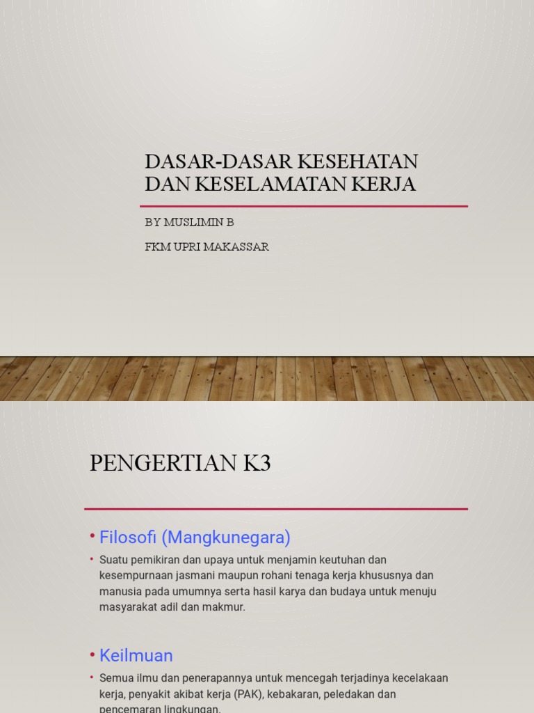 Dasar K3 2019 | PDF