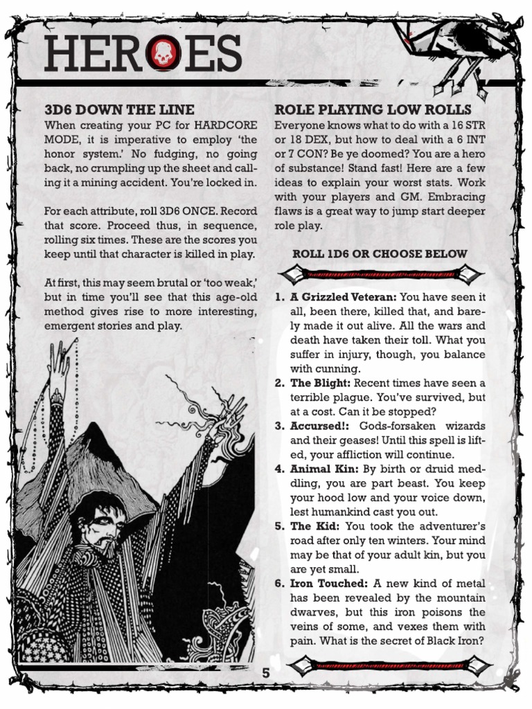 5e Hardcore Mode Player Edition | PDF