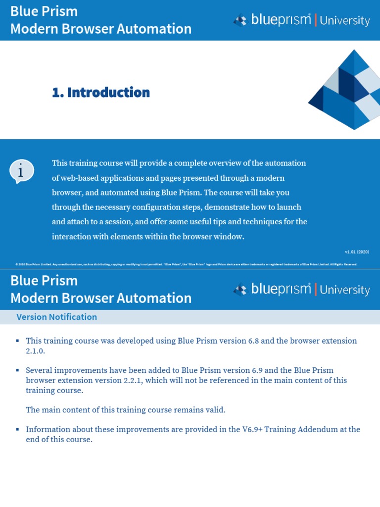 Blue Prism Modern Browser Automation Guide | PDF | Internet Explorer ...