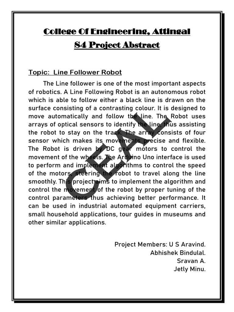 Engineering Abstract Examples