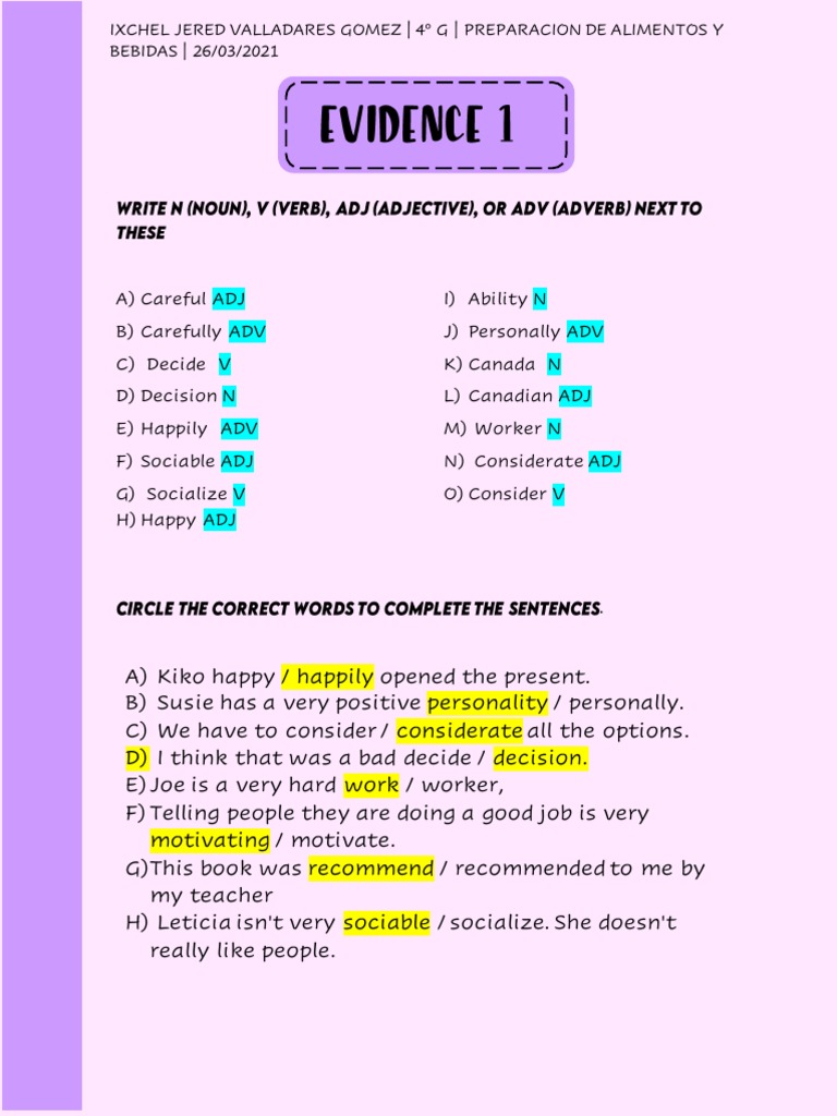 Evidence 3 | PDF | Linguistics | Linguistic Morphology