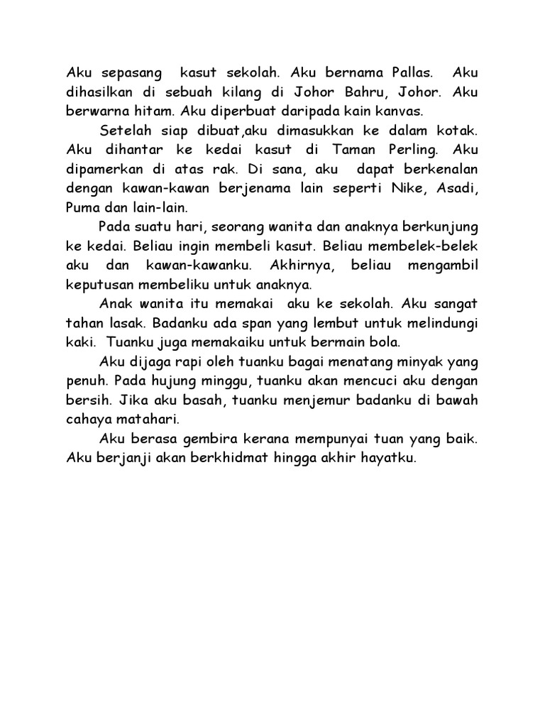 Aku Sepasang Kasut Sekolah Pdf
