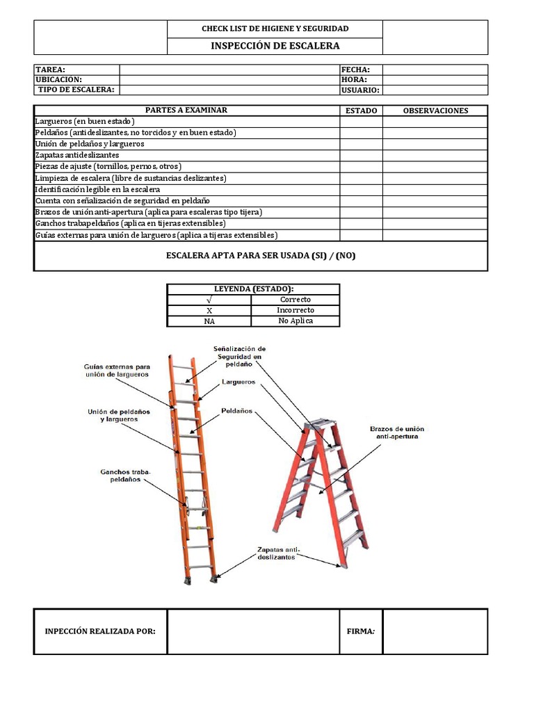 Inspección Escalera 1 | PDF