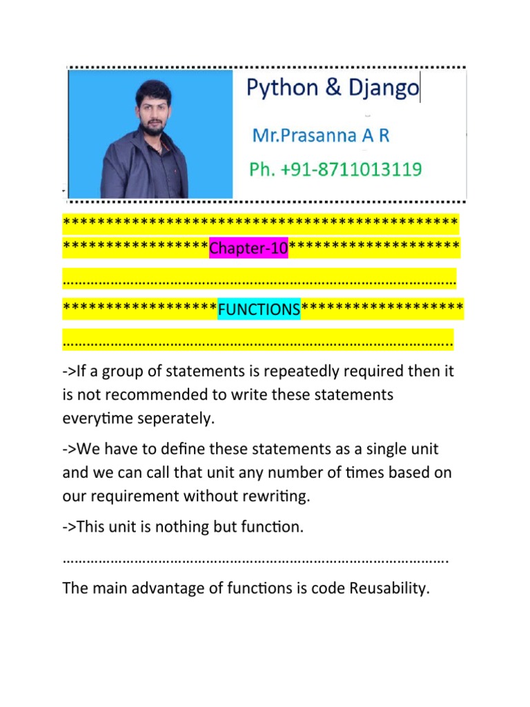 Chapter 10 Python Pdf Parameter Computer Programming Anonymous Function 