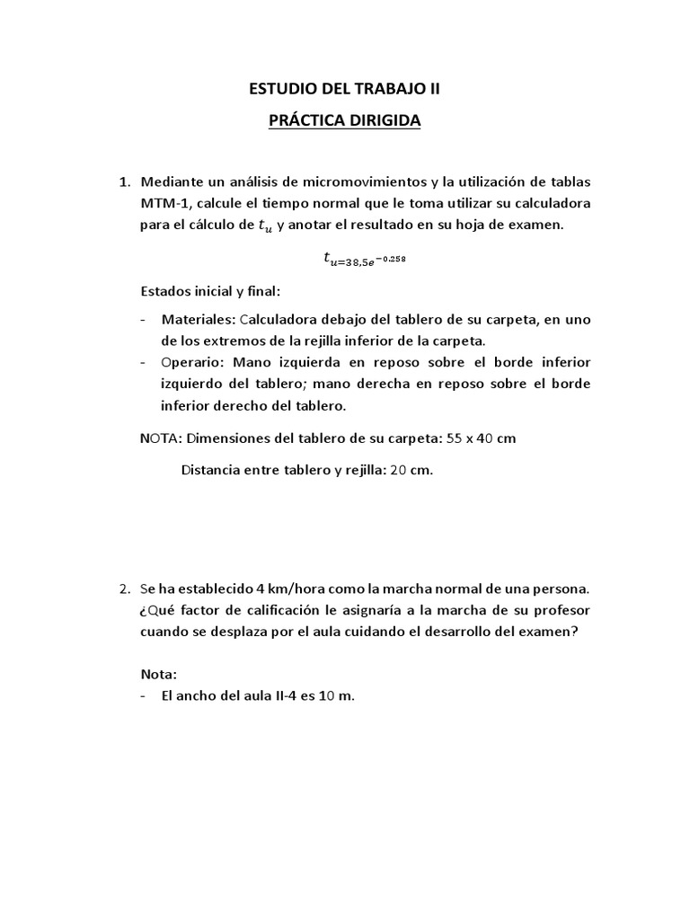 Práctica Dirigida | PDF