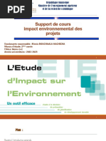 Chapitre 1 Cours Etude D Impact Sur L Environnement Eme | PDF | Environnement naturel | Étude d ...