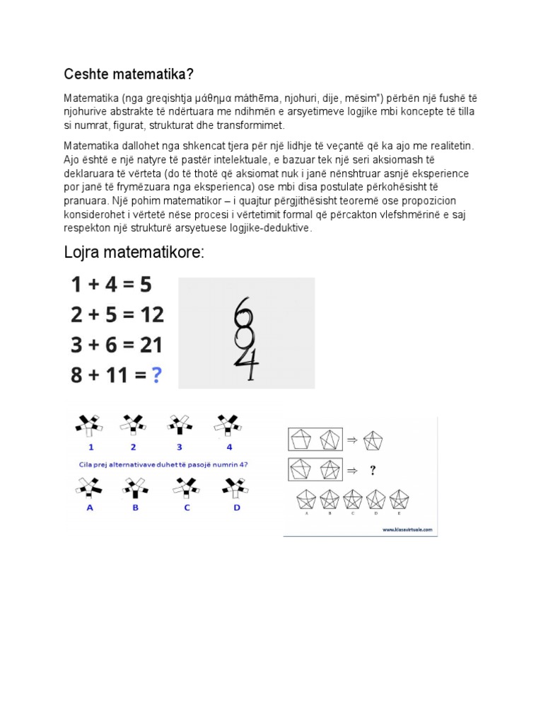 Ceshte Matematika | PDF