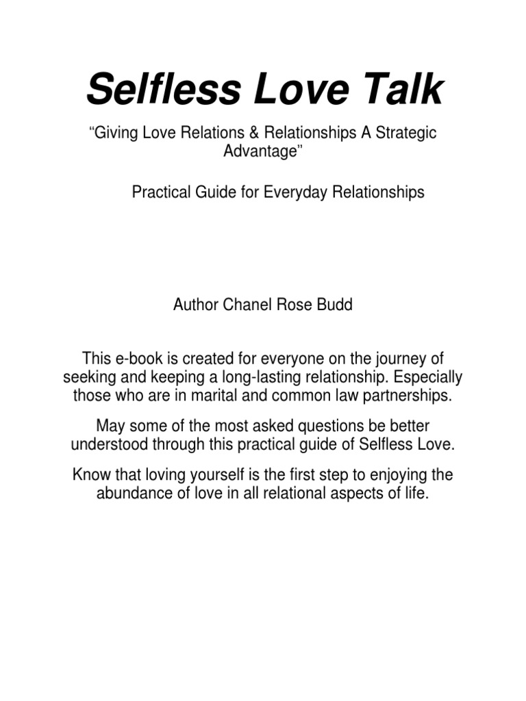 Selfless Love in Lasting Relationships | PDF | Love | Feeling