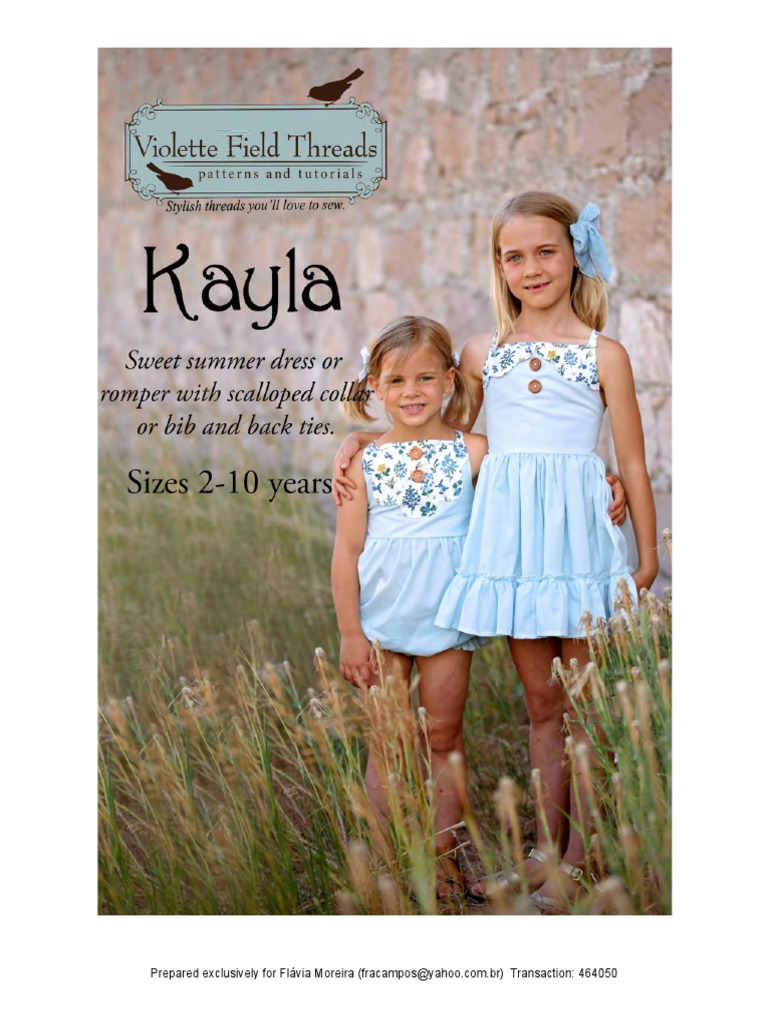 Kayla PDF Pattern and Tutorial - Layered070821 | PDF | Seam (Sewing) | Sewing