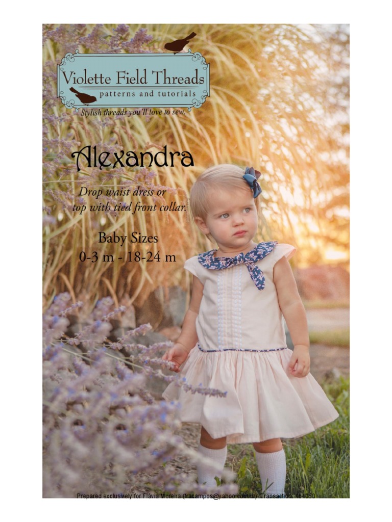 Alexandra Baby PDF Pattern and Tutorial Layered 7172020 | PDF | Seam ...