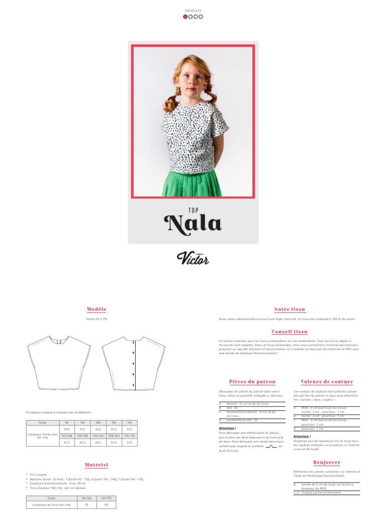 Patron de couture pour enfants 92-176 | PDF | Couture | Accueil