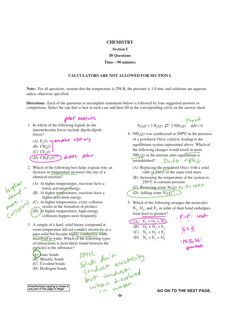 T4 MC Annotated Key | PDF | Ionic Bonding | Nature