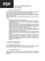 Cuestionario Interrogatorio de Parte | PDF | Confesión (ley ...