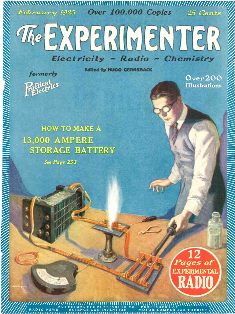 The Experimenter 1925 02 | PDF | Physical Sciences | Electrical Engineering