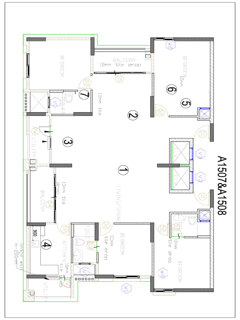 A1-A102 - Typical Floor Plan & Coordinated Floor Plan Model | PDF