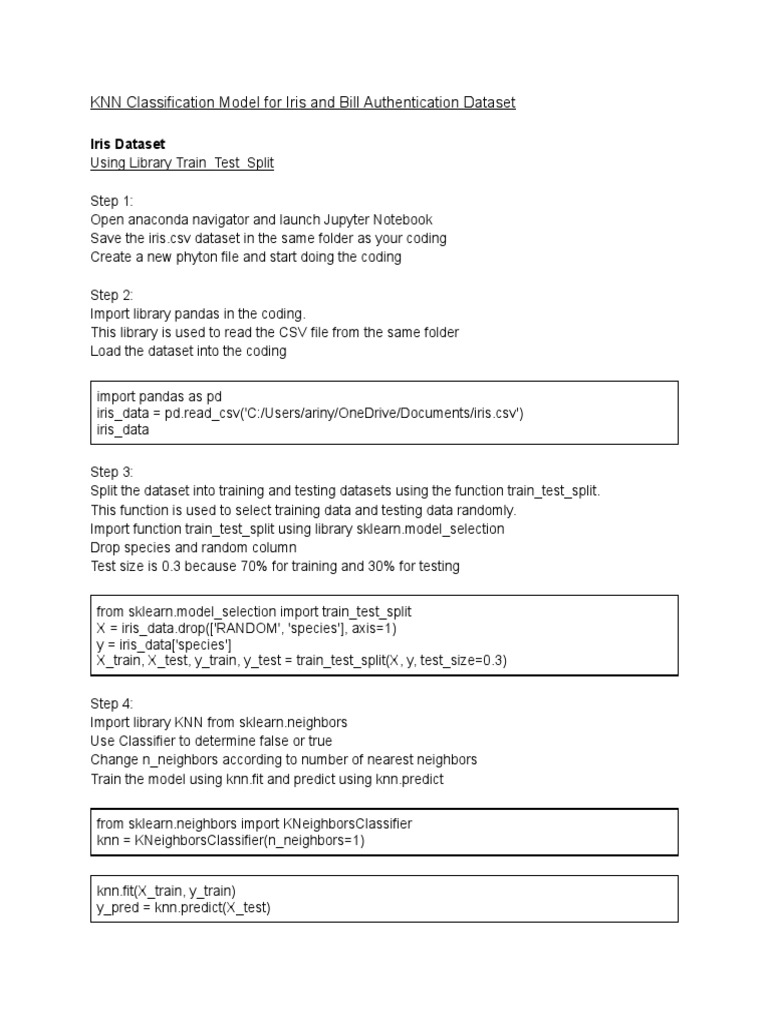 Knn Classification Model Pdf Accuracy And Precision Statistical