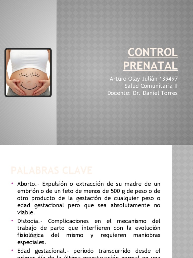 Control Prenatal | PDF | El embarazo | Parto