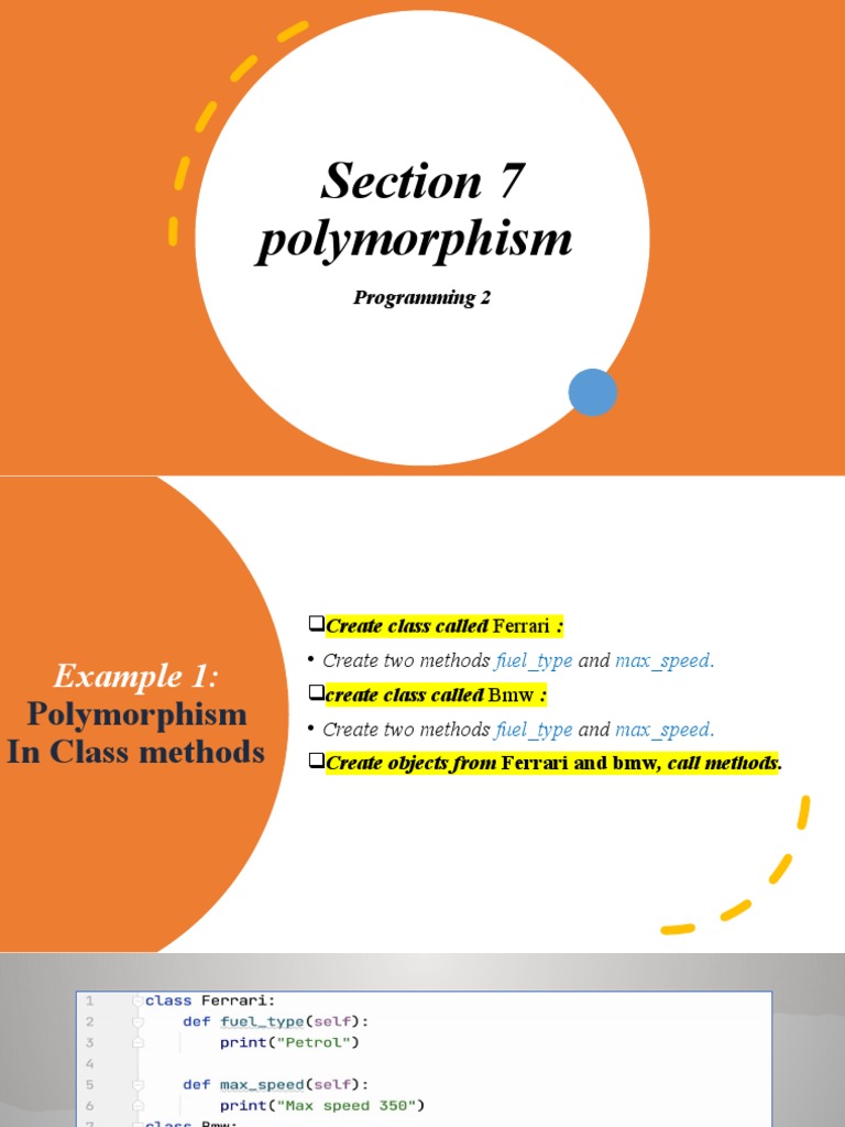 Section 7 - Polymorphism | PDF | Method (Computer Programming ... Section 7 - Polymorphism | PDF | Method (Computer Programming ...