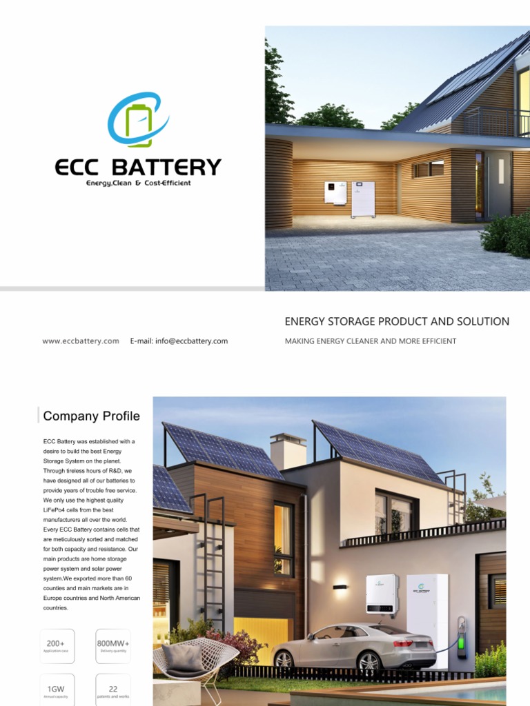 ECC Battery Catalog (Inverter+Battery+ESS System) | PDF