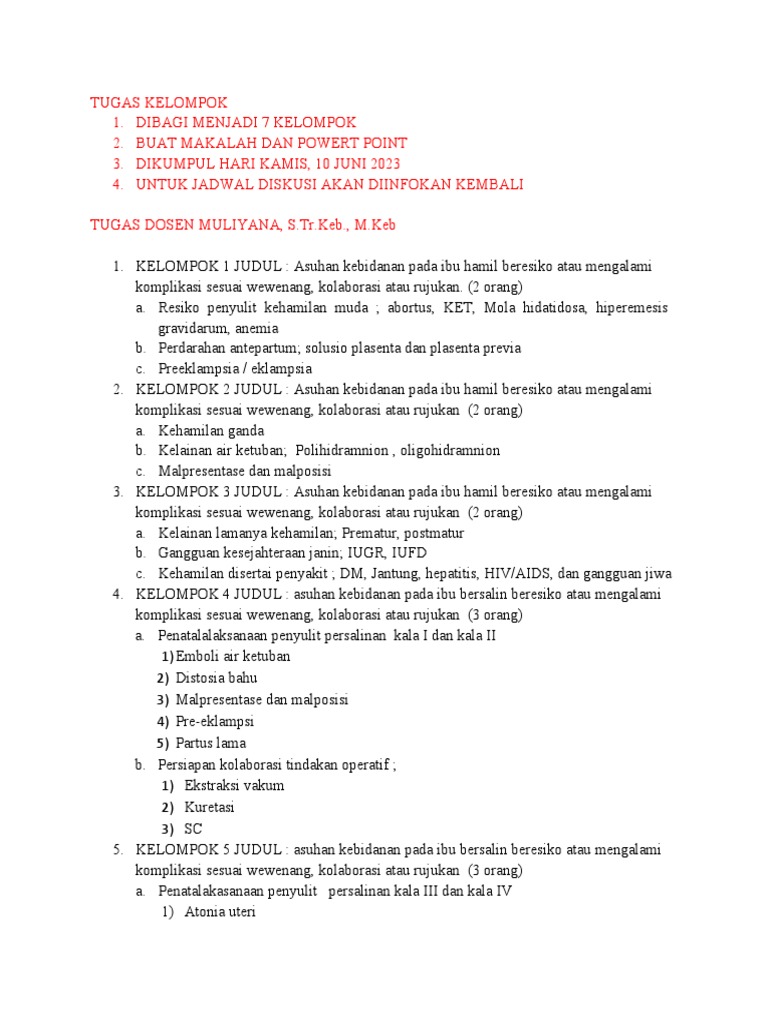 Tugas Kelompok | PDF