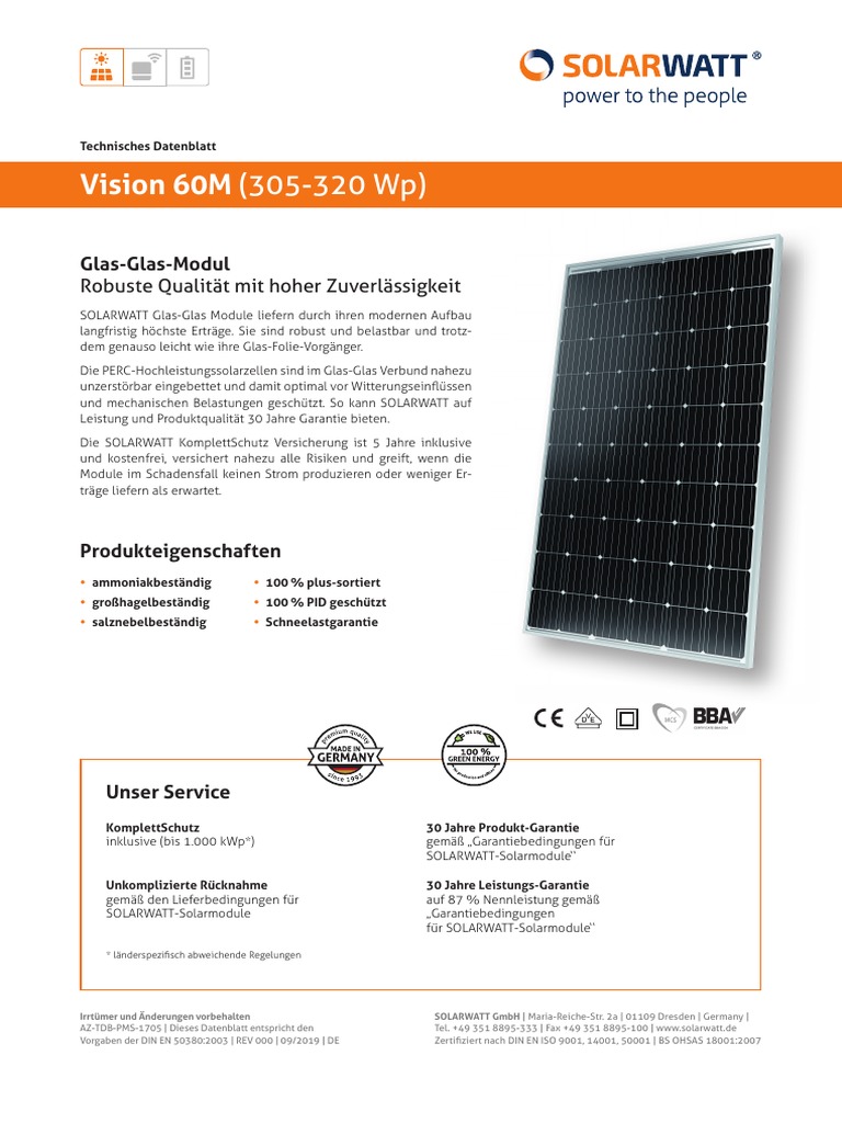 Solarwatt Vision 60M | PDF