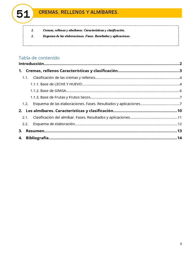 51 CREMAS y RELLENOS | PDF | Crema | Postres