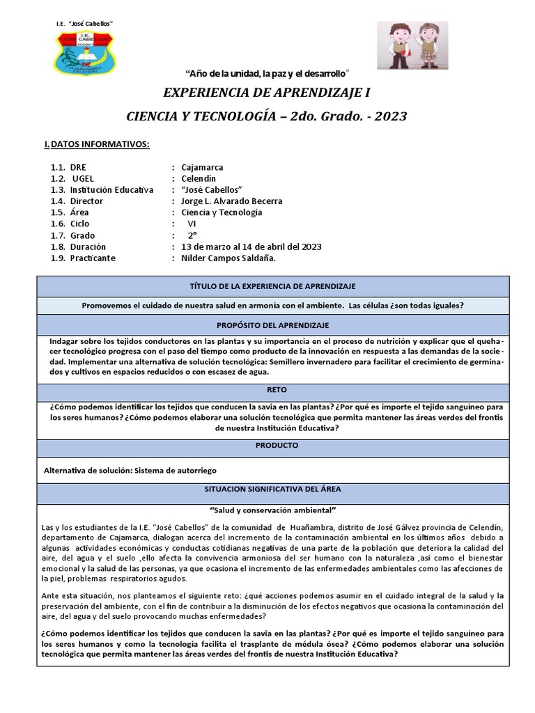 EDA 1 de 2°sec | PDF | Aprendizaje | Evaluación