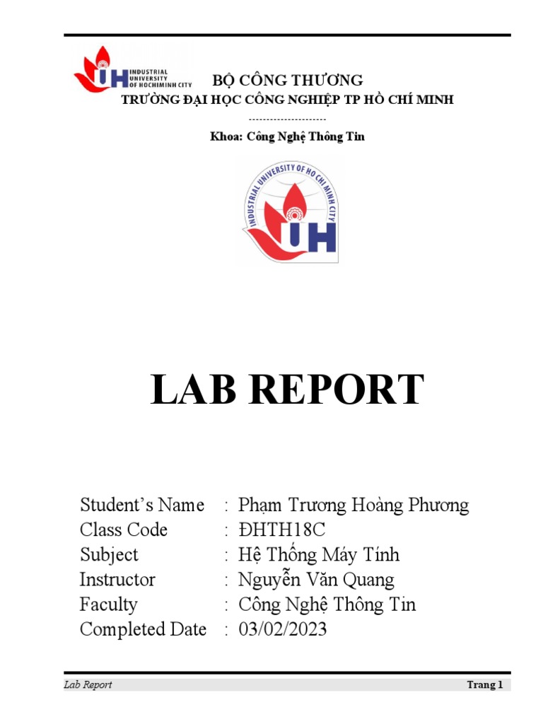 Lab Report 2 Kt Thht 22679101 Phamtruonghoangphuong Pdf