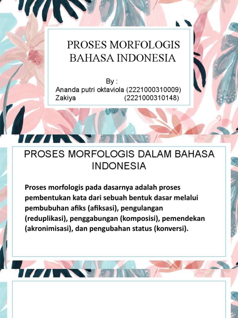 Proses Morfologi ZP | PDF
