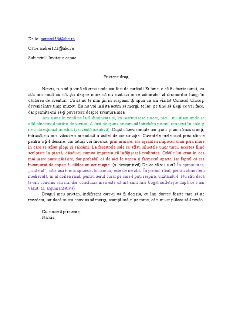 Compunere Tip Email | PDF