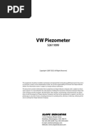 Piezometer Manual-2022 | PDF | Pressure Measurement | Calibration