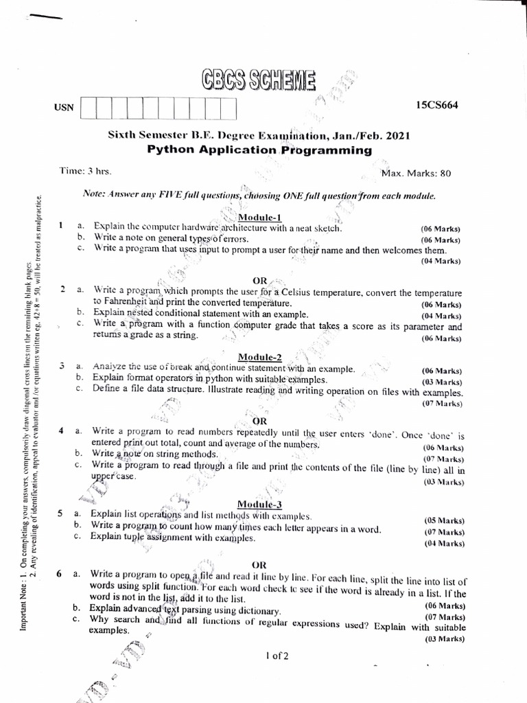 PAP-Solution 18CS752 15CS664 | PDF | Computer Program | Programming