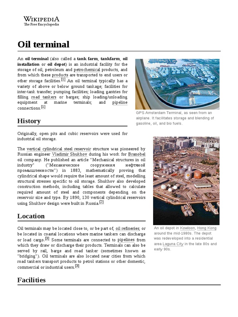 Oil Terminal | PDF | Oils | Hydrocarbons