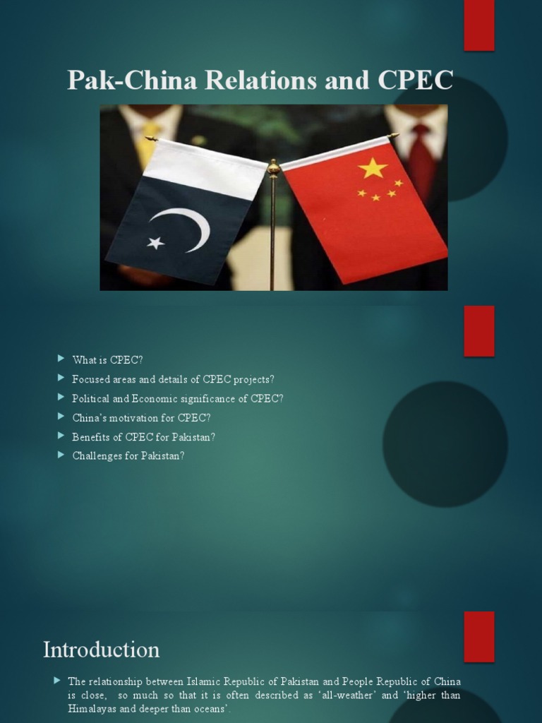 Pak-China Relations and CPEC | PDF | Pakistan | International Relations