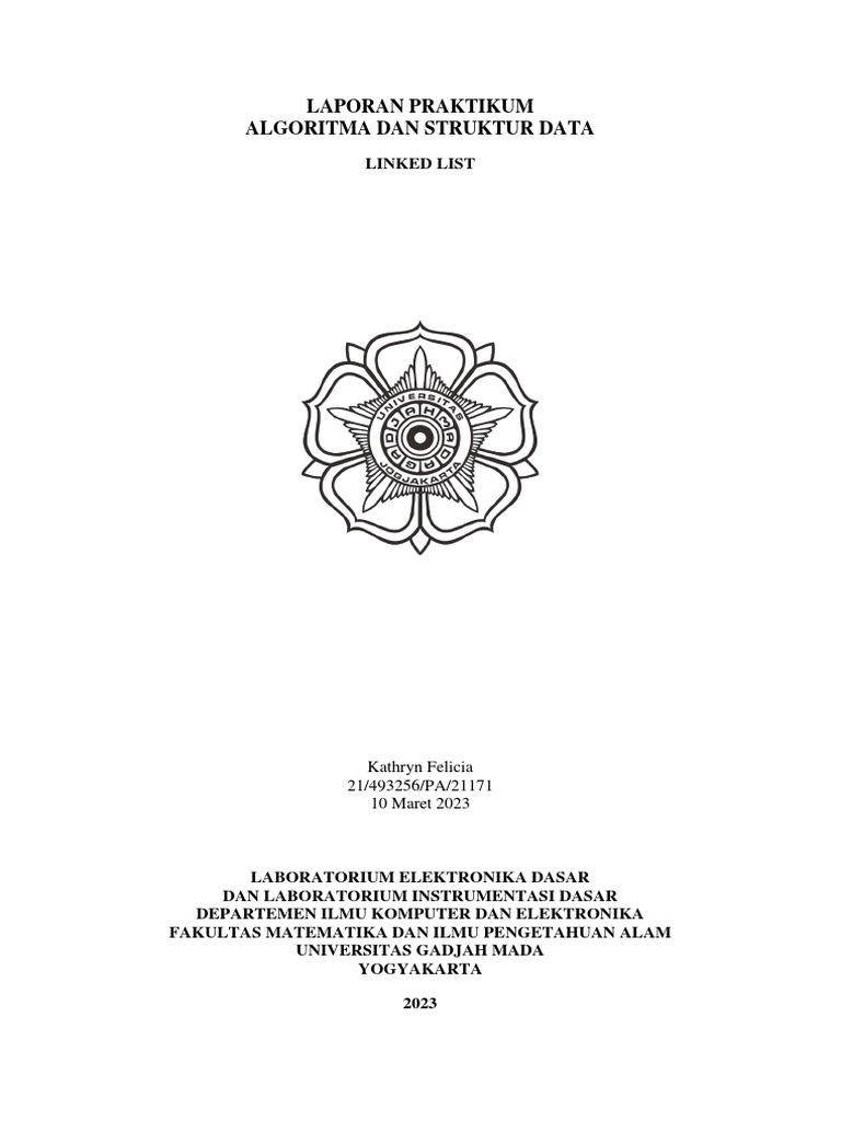 Laporan Praktikum Algoritma Dan Struktur Data - Linked List | PDF