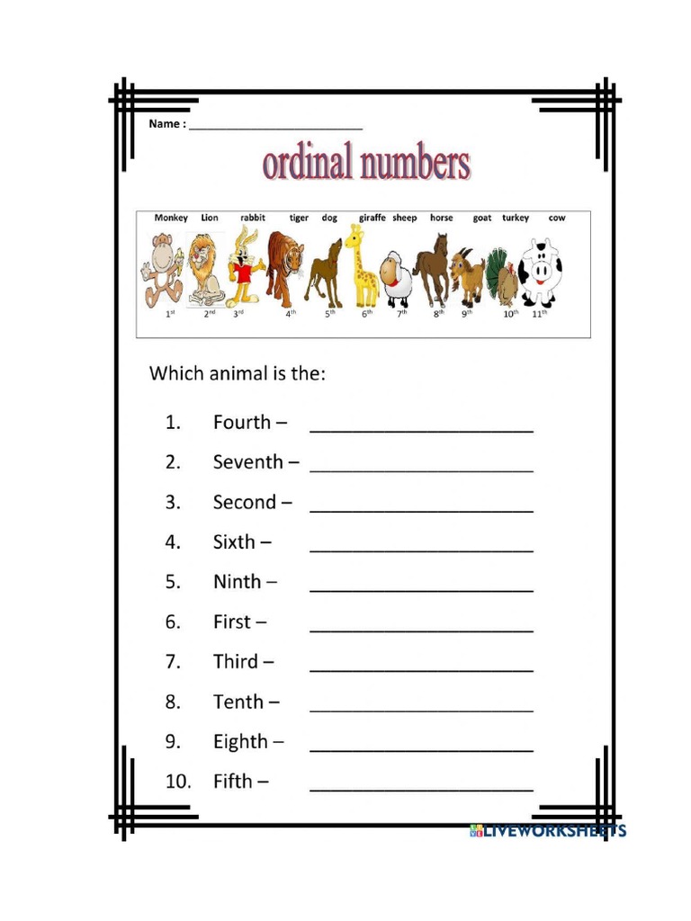 Ordinal Number | PDF