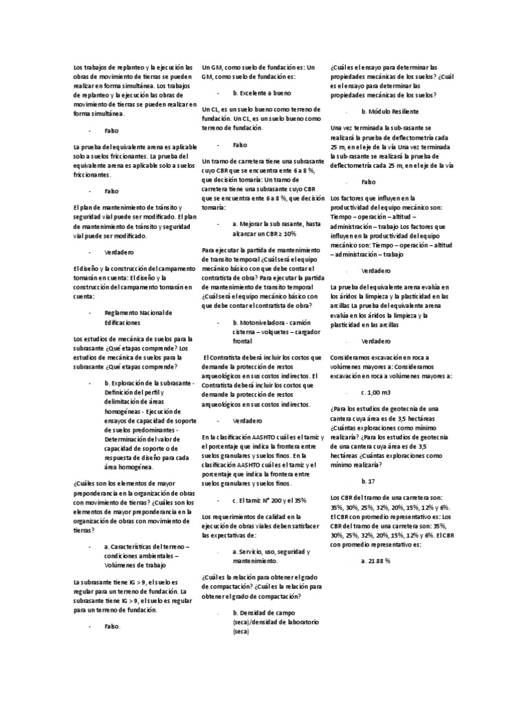 Examen Caminos Valeriano | PDF | La carretera