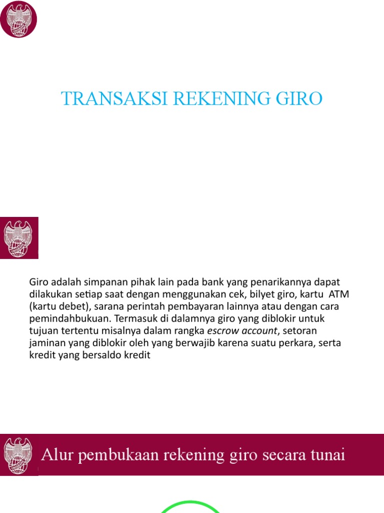 Mekanisme Rekening Giro | PDF