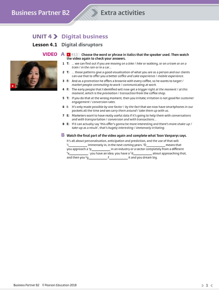 BusPart B2 ExClassPracWS U4 | Download Free PDF | Data | Computing