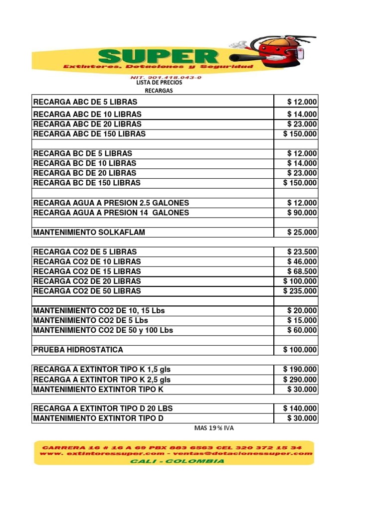 Lista Recargas | PDF