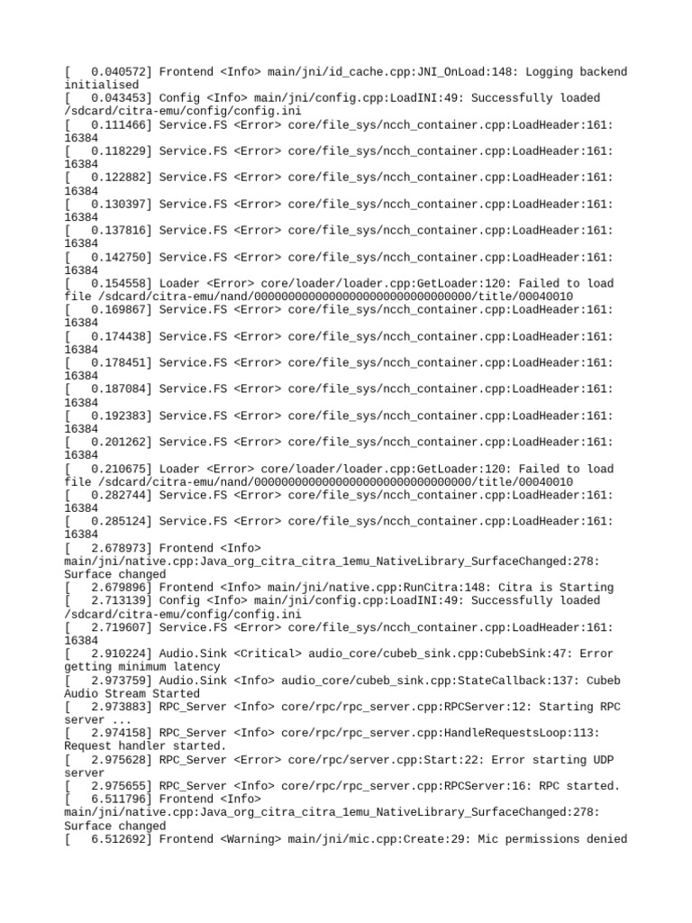 Citra Log | PDF | Information Technology Management | System Software