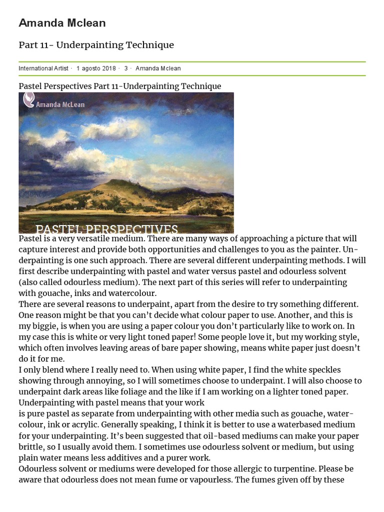 Amanda Mclean | PDF | Artistic Techniques | Paintings